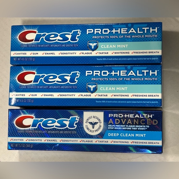 Other | 3 New Crest Toothpaste Expiration Dates Vary See Pictures ...